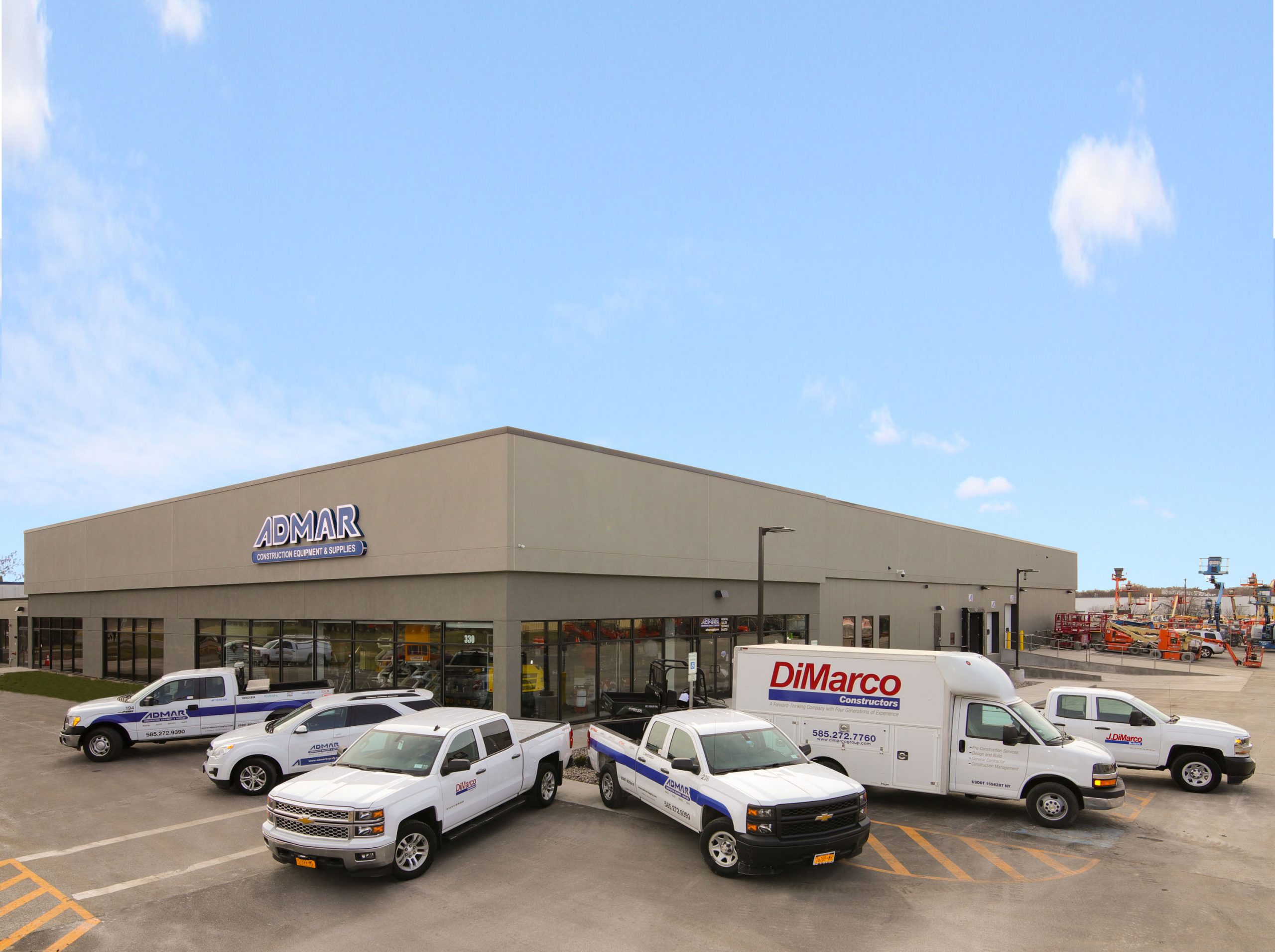 Construction Equipment Rental ADMAR Headquarters Fleet