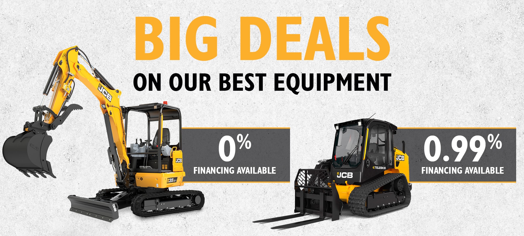 Shop JCB Deals & Promos | JCB Equipment Sales TX