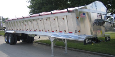 End Dump Wedge | Travis Trailers | Aluminum Trailers
