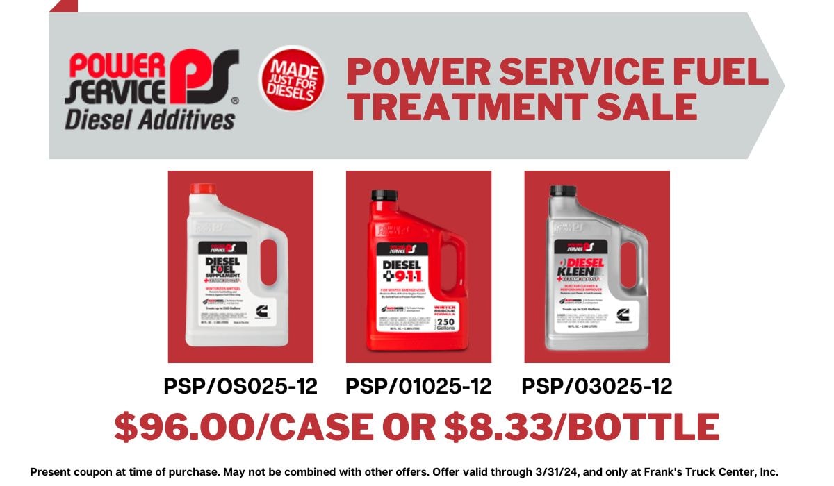 Commercial Truck Parts Specials | Frank's | New Jersey & NY