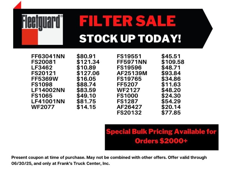 Commercial Truck Parts Specials & Offers