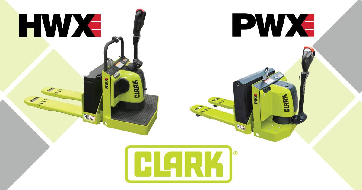 CLARK's New HWXE / PWXE Low Lift Electric Pallet Stackers