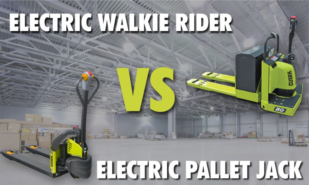 Electric Pallet Jack vs Electric Walkie Rider | Tri-Lift Industries
